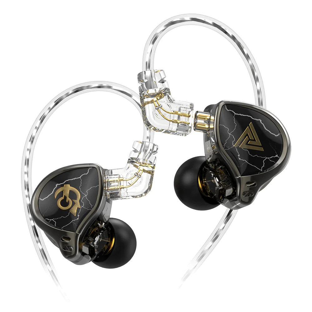 QKZ x HBB 10mm Titanium-Coated Diaphragm Driver HiFi In-Ear Earphones ...