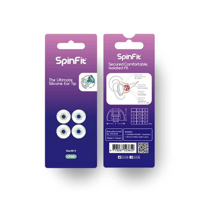 SpinFit CP360 (S size 1 pair)