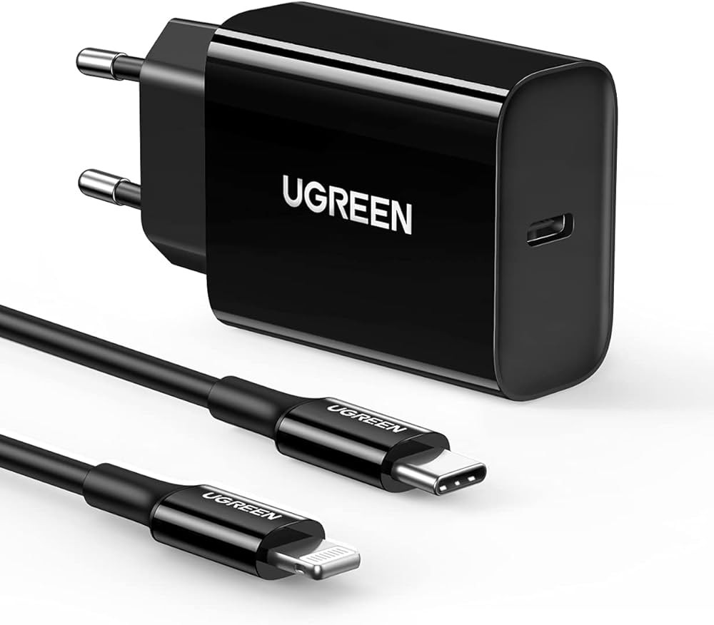 Ugreen 20W charger with TC to lightning cable ( MFI Certified )