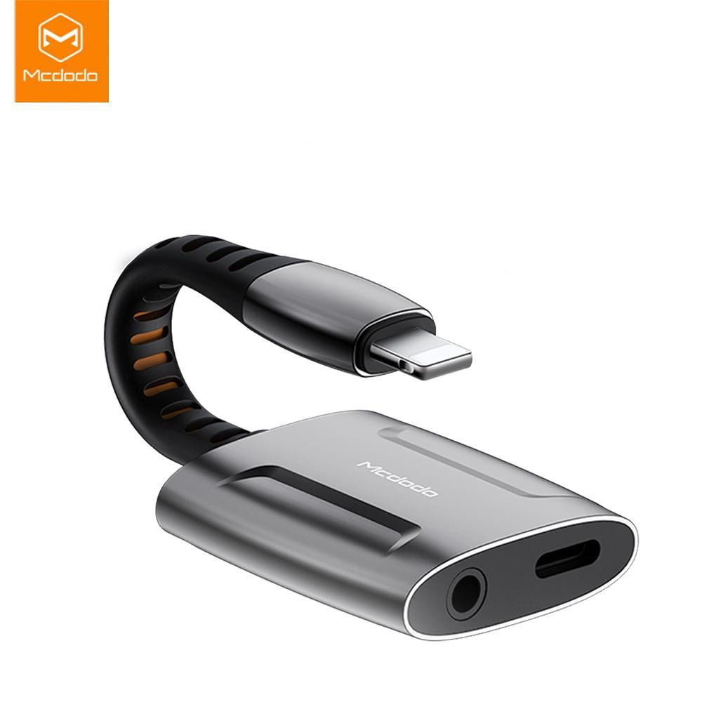 MCDODO Lightning to Lightning & DC 3.5mm Audio Adapter