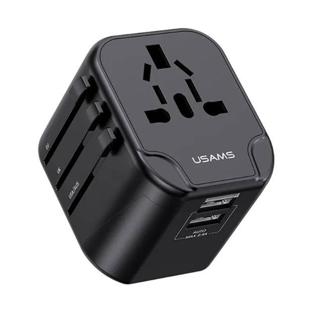 Usams US-CC173 T55 12W Dual USB Universal Travel Charger