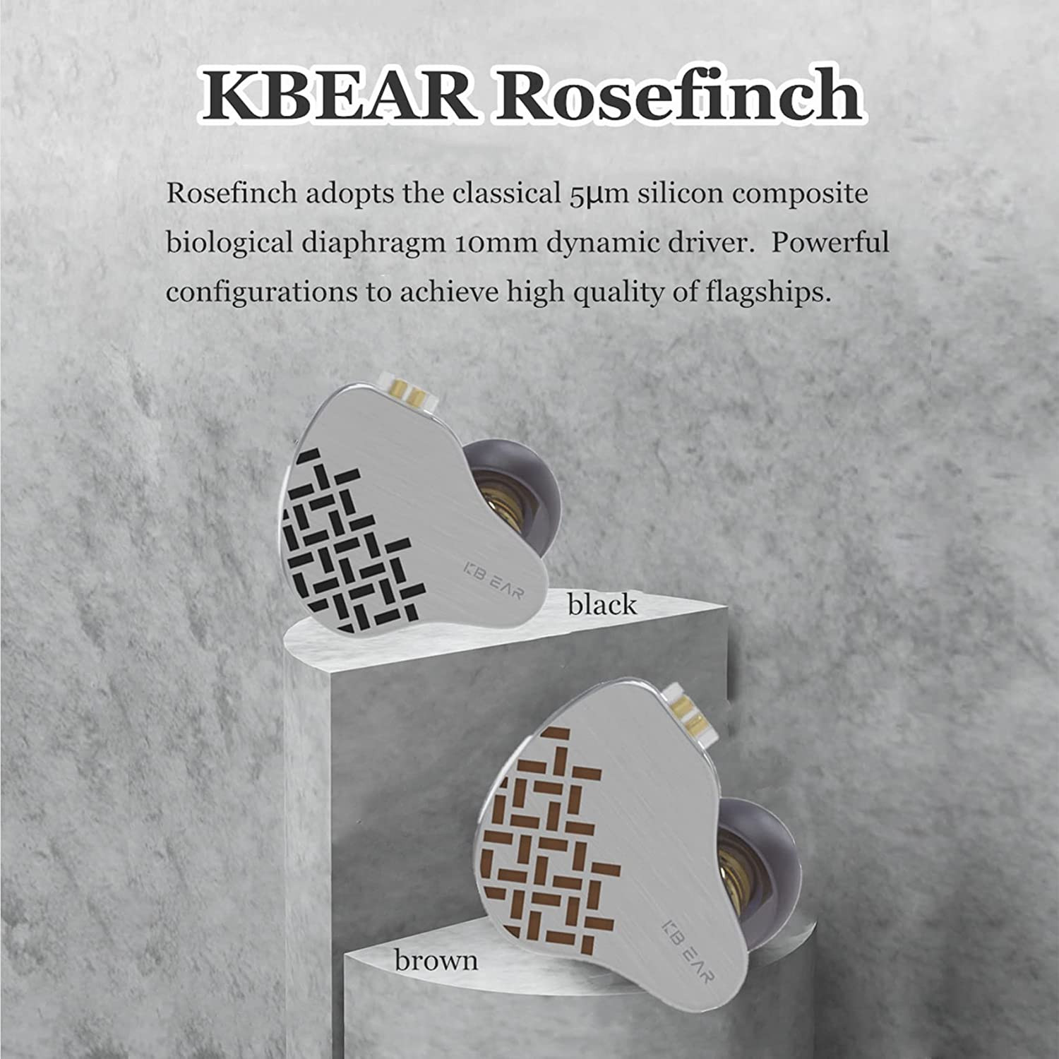 KBEAR Rosefinch Dynamic Driver In-ear Monitor